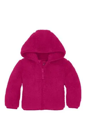 PRIMARY Baby Teddy Fleece Jacket - Raspberry