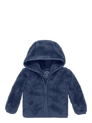 PRIMARY Baby Teddy Fleece Jacket - Sunwashed Navy