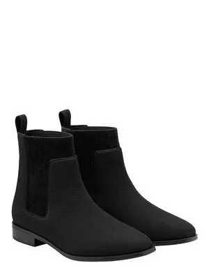 Vivaia Square-Toe Water-Repellent Ankle Boots Black