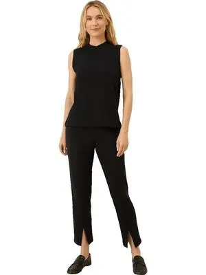 PACT Organic Cotton Tapered Leg Pants - Black