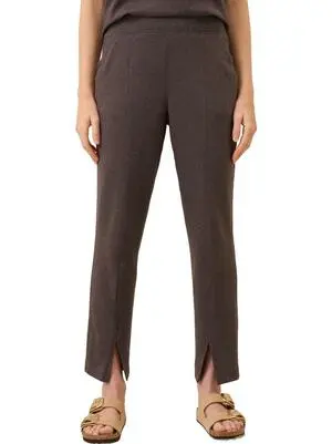 PACT Organic Cotton Tapered Leg Pants - Chocolate Heather