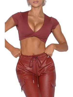 BOMBSHELL SPORTSWEAR Fab Bust Bra Brick Red
