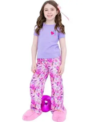 PREPPY GOOSE Plush Doodle Loungewear Pant - Multicolor
