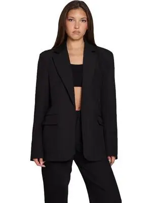 LEAU Classic Column Blazer Black