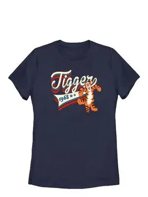 WINNIE THE POOH Disney Tigger 1968 Graphic T-shirt - Navy Blue