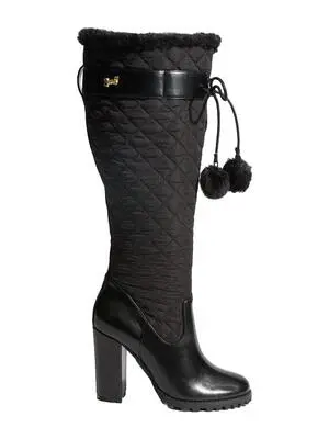 SPARKL Knee High Puffer Boot - Black
