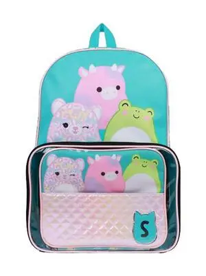SQUISH MALLOW Printed Backpack With Lunch Box - Multi