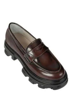 URBNKICKS Patent Leather Loafer - Brown