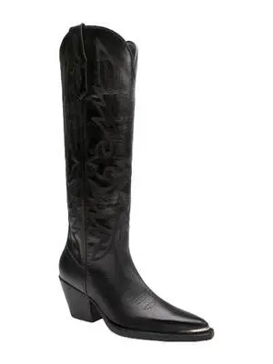 DANTE Western Fashion Leather Boots - Black