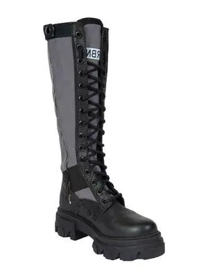 URBNKICKS Tall Jungle Boots - Grey/black