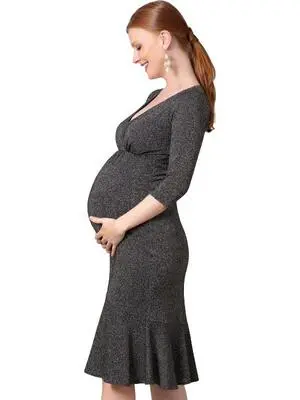 TIFFANY ROSE MATERNITY Stella Maternity Gown - Sparkle Black