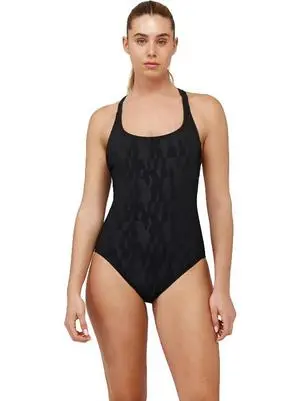 GOTTEX Ocean's Eleven Scoop Neck One Piece - Multi Black