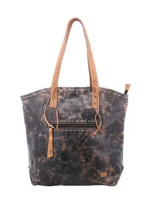 Bed Stu Barra Ii Tote Bag - Black Lux Tan Rustic