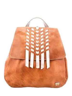 Bed Stu Handwoven Leather Backpack - Tan Rustic Nectar Lux
