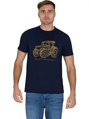 RAGING BULL Mf Tractor T-shirt - Navy
