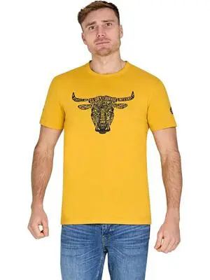 RAGING BULL Yfc Word Bull Head T-shirt - Yellow