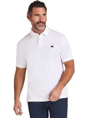 RAGING BULL 100% Cotton Polo Shirt White