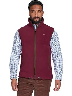 RAGING BULL Fleece Gilet - Burgundy