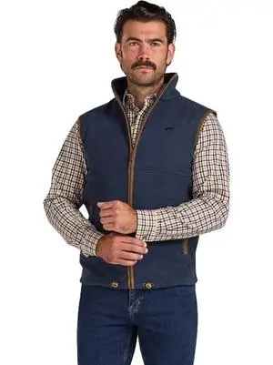 RAGING BULL Fleece Gilet - Navy