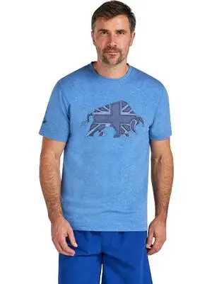 RAGING BULL Union Jack Bull T-shirt - Denim Blue