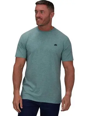 RAGING BULL Cotton Blend T-shirt Green Marl