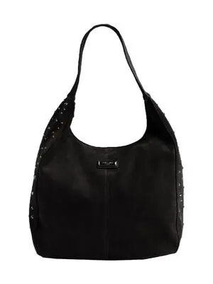 SAINT + SOFIA Margot Hobo Shoulder Bag Black