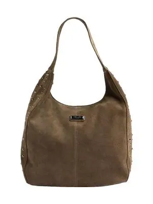 SAINT + SOFIA Margot Hobo Shoulder Bag Khaki