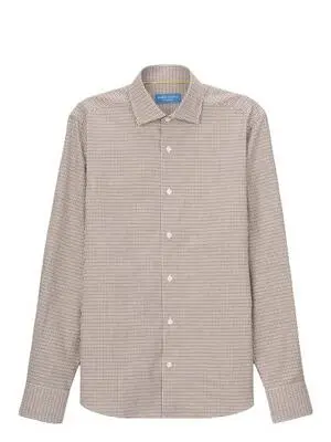 Robert Talbott Reynolds Ultra Light Weight Brushed Check Shirt - Brown Multi