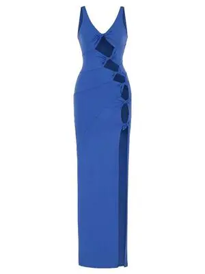 JENDUE Elegant Cut-out Maxi Gown - Jakaranda
