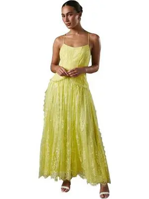Coast Lace Cami Maxi Dress - Yellow
