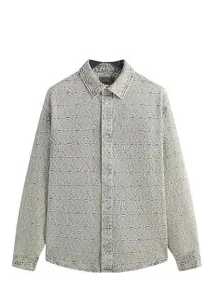 Kith Jacquard Crest Denim Apollo Shirt - Atom