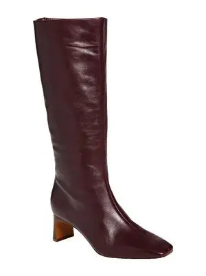 Rag & Bone Astor Knee-high Leather Boots - Bordeaux