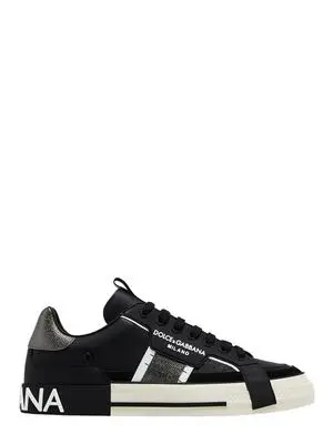 Dolce & Gabbana Custom 2.zero Low Sneakers - Black