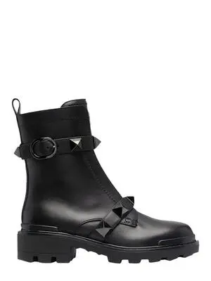 Valentino Garavani Roman Stud Ankle Boots - Black