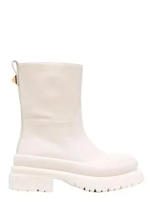 Valentino Garavani Roman Stud Ankle Boot - Cream