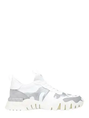 Valentino Garavani Rockrunner Plus Low Top Sneakers - White