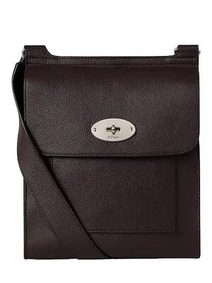 Mulberry Leather Crossbody Bag - Ebony