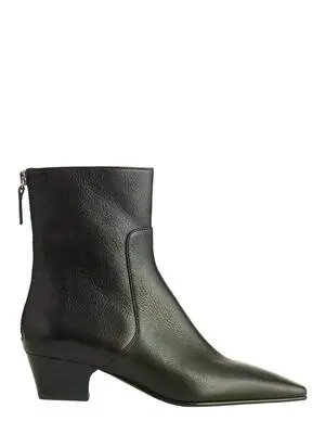 Madewell The Lexie Leather Ankle Boots - True Black