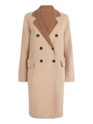 Eleventy Wool Reversible Coat - Beige