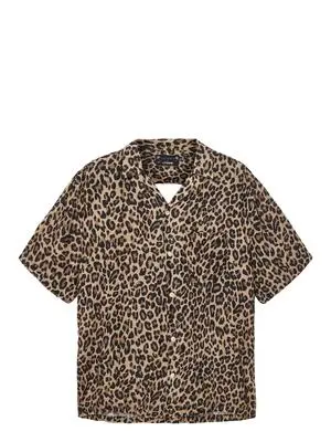 ALLSAINTS Short-sleeve Leopardone Shirt - Brown