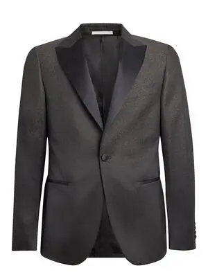 Pal Zileri Satin-lapel Blazer - Brown