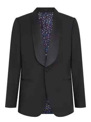 Paul Smith Wool-mohair Tuxedo Jacket - Black