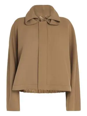 VICTORIA BECKHAM Wool Rollneck Bomber Jacket