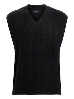 ALLSAINTS Wool-blend Josif Sweater Vest - Black