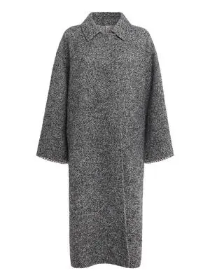 Lafayette 148 New York Alpaca-wool Reversible Overcoat - Grey