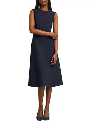 HOBBS LONDON Katelena Dress - Navy Ivory