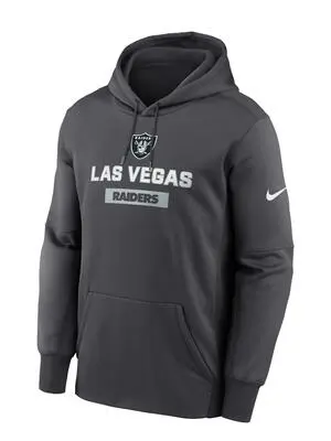 Nike Las Vegas Raiders Toss Sweep Therma Nfl Pullover Hoodie - Grey