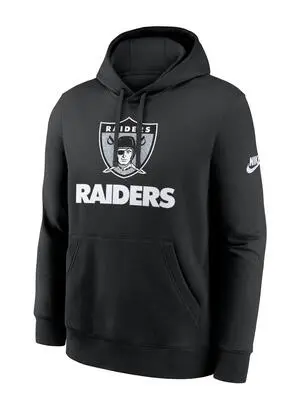 Nike Las Vegas Raiders Club Nfl Pullover Hoodie - Black