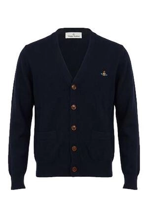 VIVIENNE WESTWOOD Wool Cashmere Cardigan - Blue