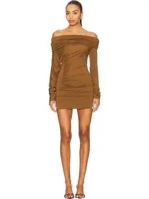 Andamane Zoe Mini Dress - Cigar